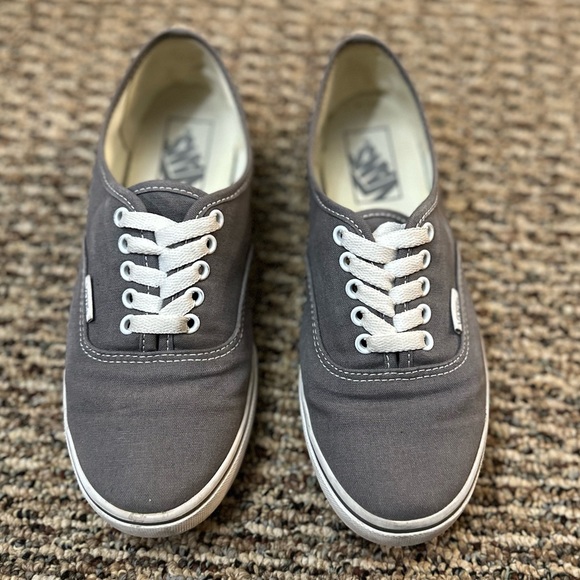 Vans | Shoes | They Are Low Cut Vans In A Size 7w55m And Light Grey ...